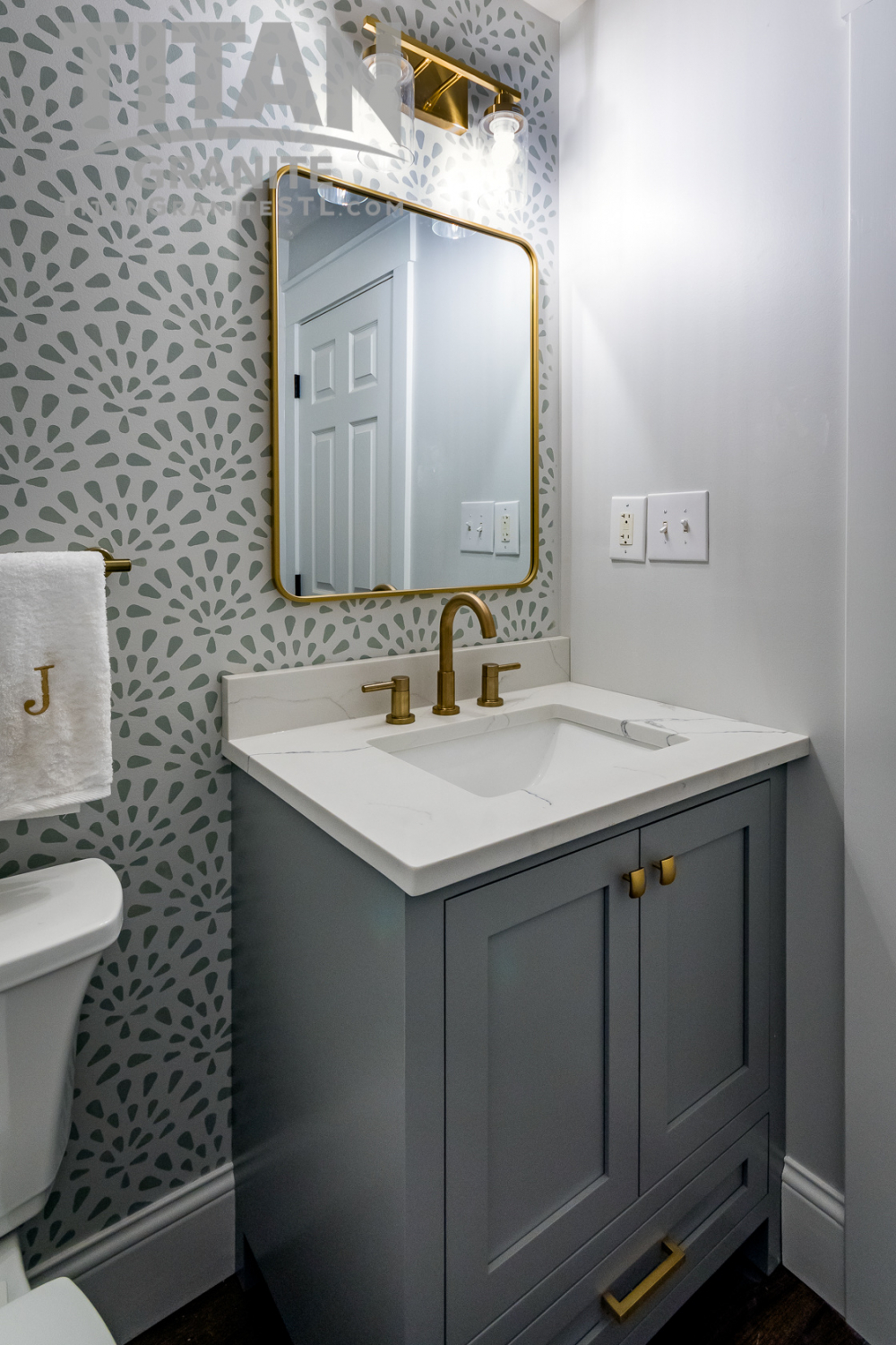 Carrara Morro Quartz Bathroom Vanity - Titan Granite - Titan Granite ...