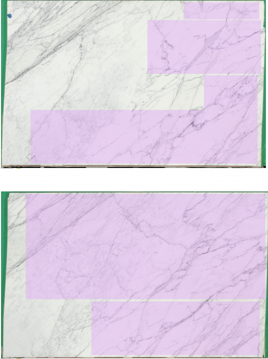 Digital Layout of Countertops on Marble Slabs - Titan Granite - Titan ...